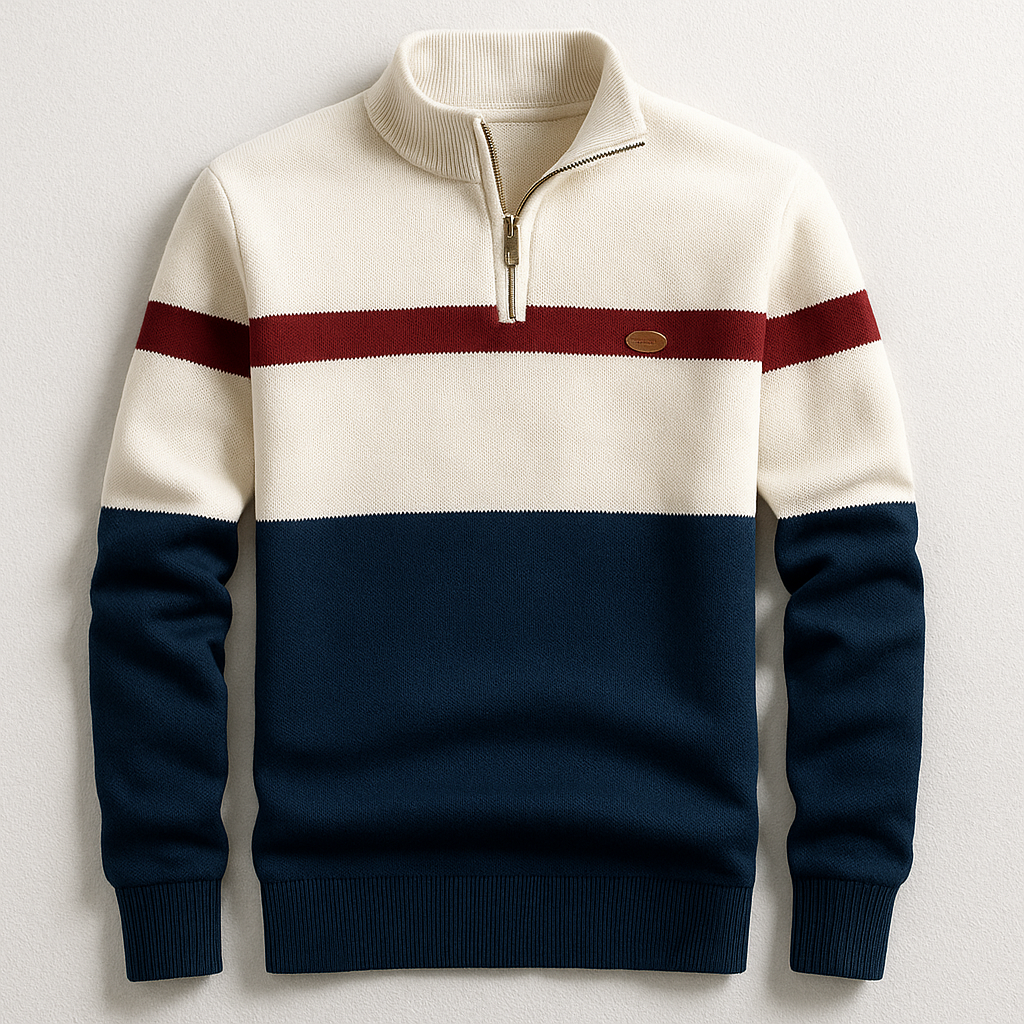 Elwin | Gemütlicher Half-Zip Pullover – Karlson Berlin
